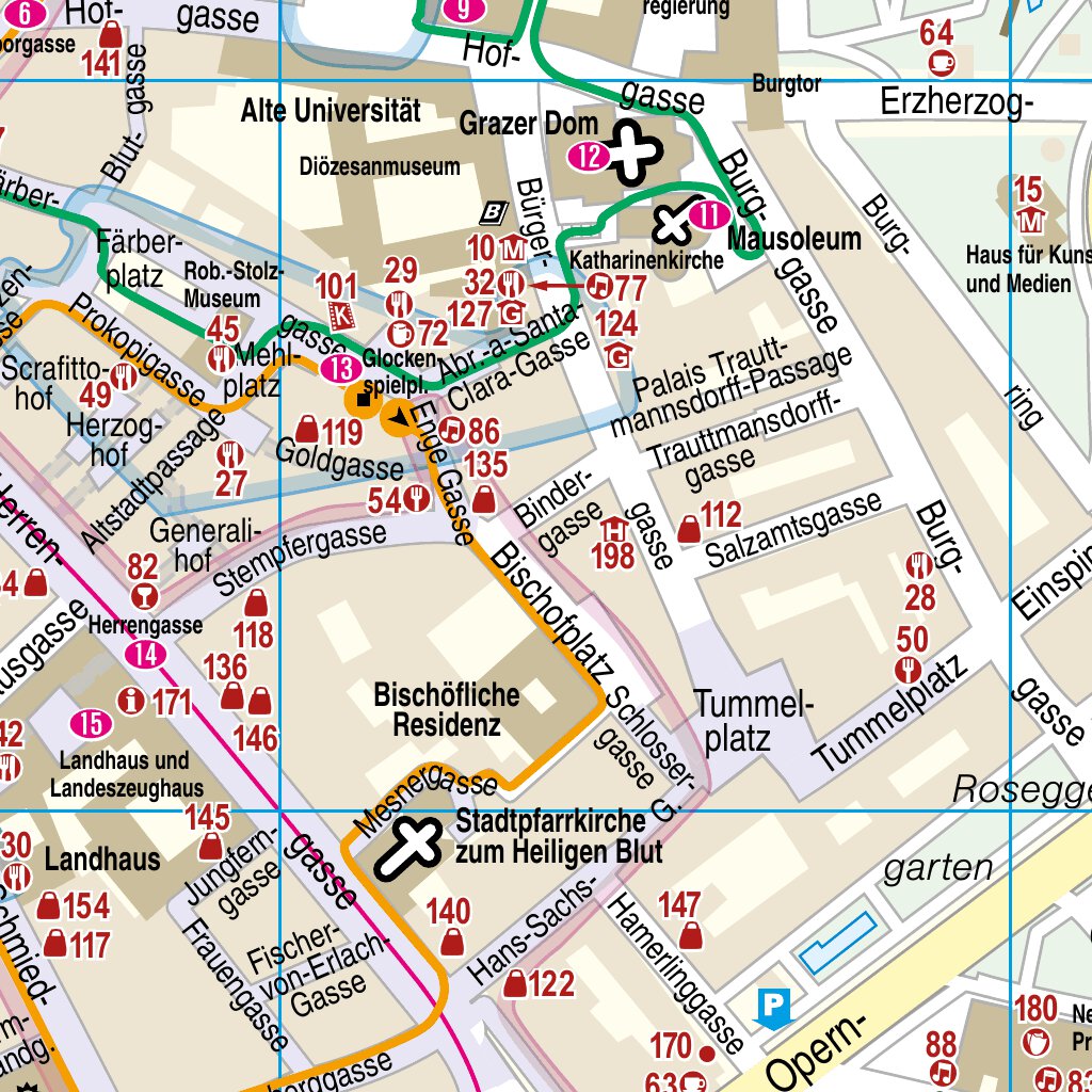 Citymap Graz 2021 Map by Reise Know-How Verlag Peter Rump GmbH | Avenza ...