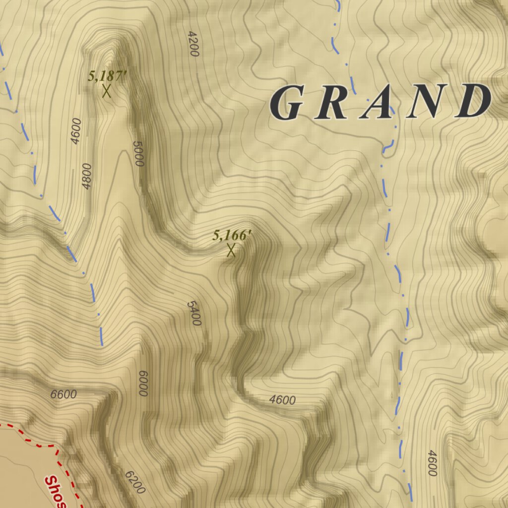 Phantom Ranch, Arizona 7.5 Minute Topographic Map - Color Hillshade by ...