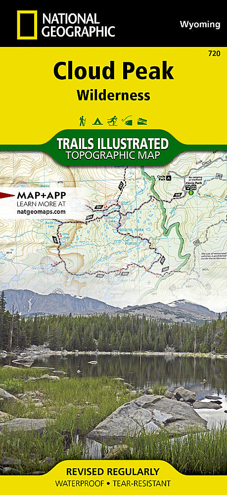 720 :: Cloud Peak Wilderness Map by National Geographic | Avenza Maps