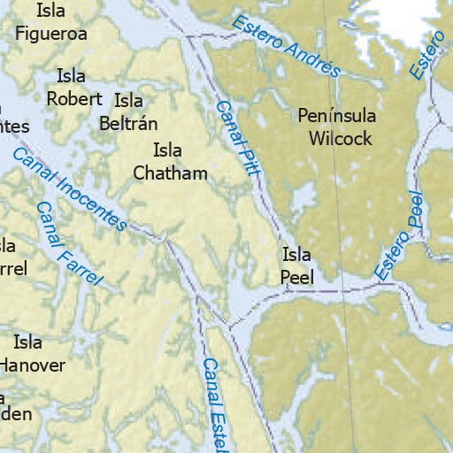 Carta Caminera de Magallanes y la Antártica Chilena (Norte) Map by ...