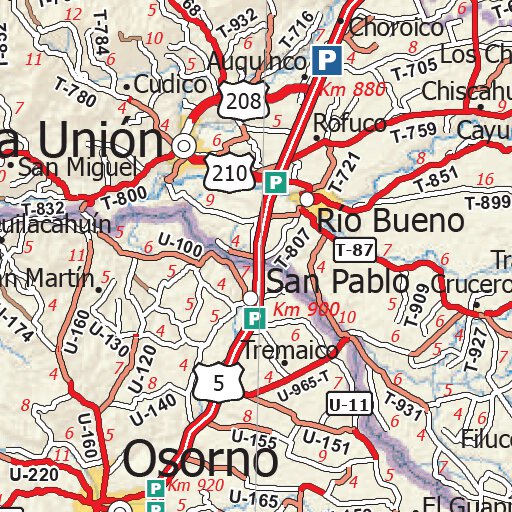 Carta Caminera de Los Ríos Map by Avenza Systems Inc. | Avenza Maps