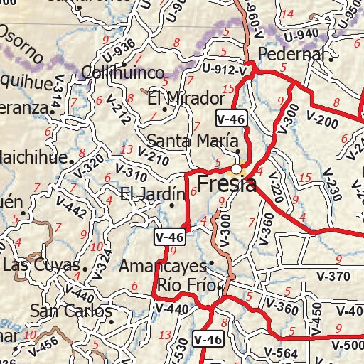 Carta Caminera de Los Ríos Map by Avenza Systems Inc. | Avenza Maps