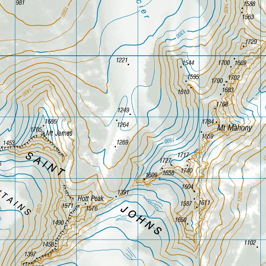 MD08 - Mount Mahony Map by Land Information New Zealand | Avenza Maps
