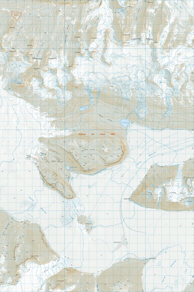 MF08 - Taylor Glacier Map by Land Information New Zealand | Avenza Maps