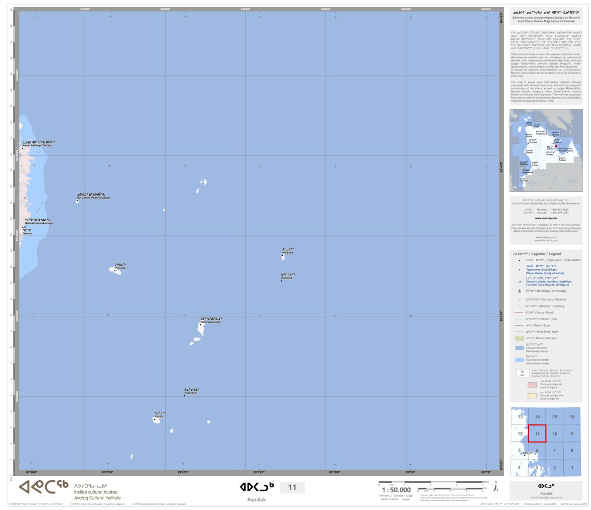 24N Aupaluk 11 Map by Avataq Cultural Institute | Avenza Maps