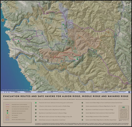 Albion Evacuation Routes Map by SocialGood Fund | Avenza Maps