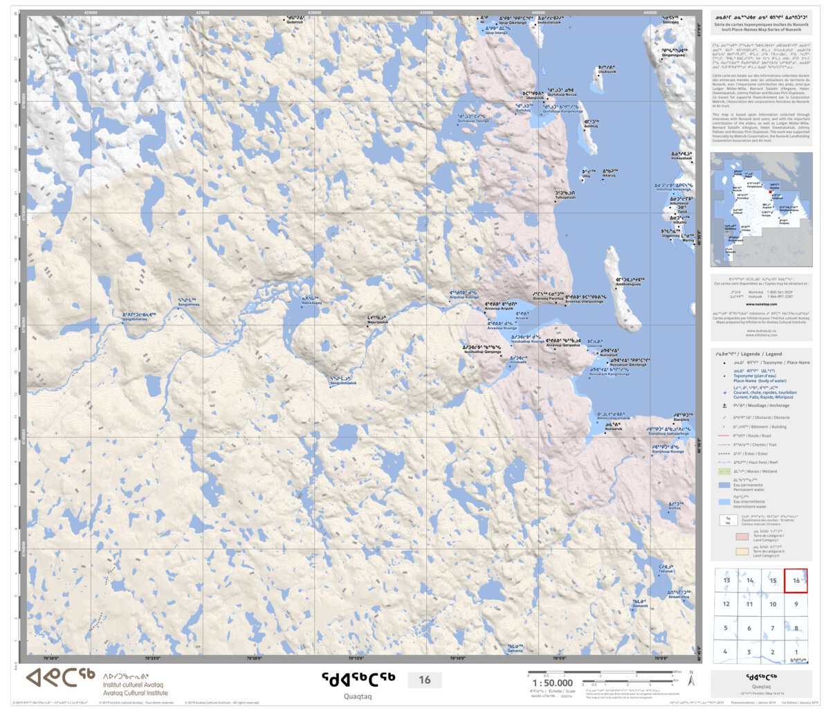 25D Quaqtaq 16 Map by Avataq Cultural Institute | Avenza Maps