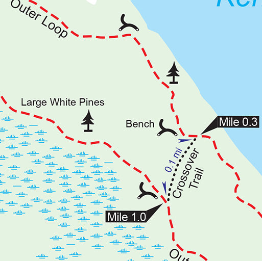 Kehl Lake Natural Area Map by MichiganTrailMaps.com | Avenza Maps
