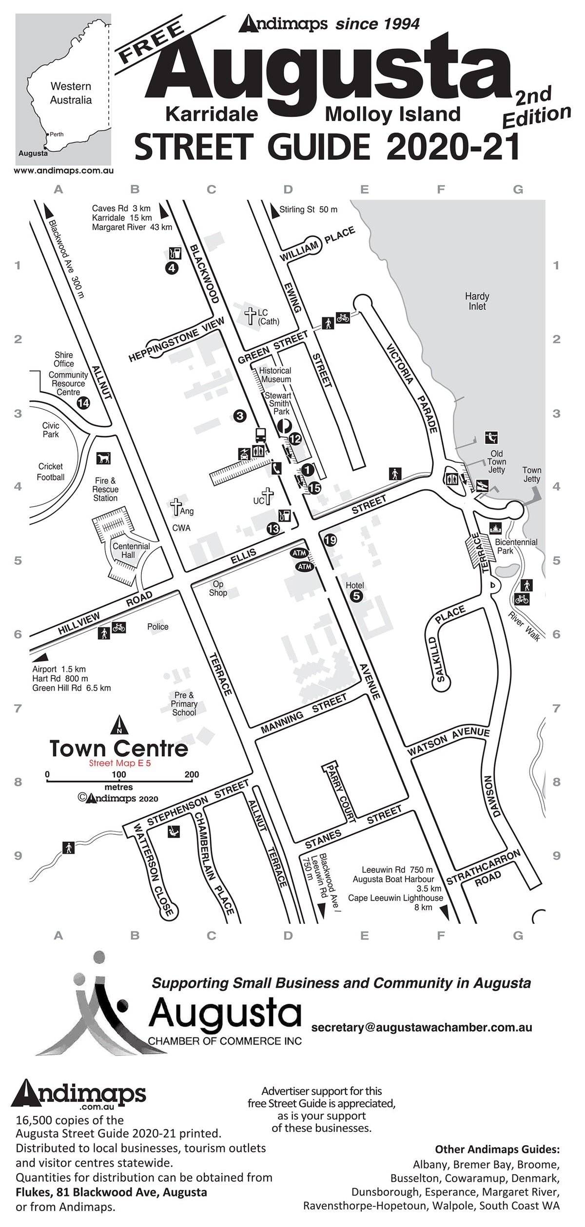 Andimaps - Augusta Street Guide Map by Andimaps | Avenza Maps