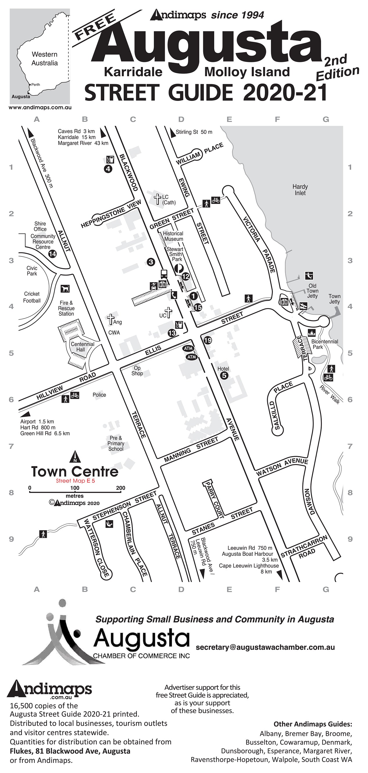 Andimaps - Augusta Street Guide Map by Andimaps | Avenza Maps