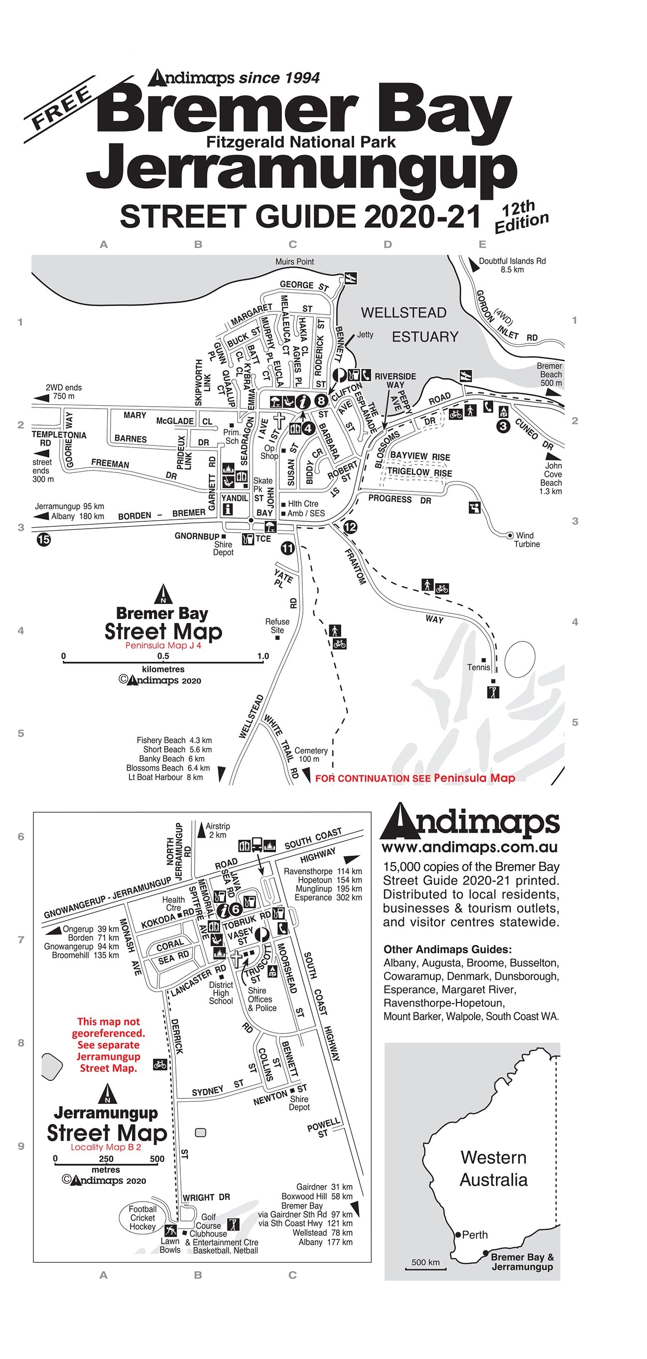 Andimaps - Bremer Bay-Jerramungup Street Guide Map by Andimaps | Avenza ...