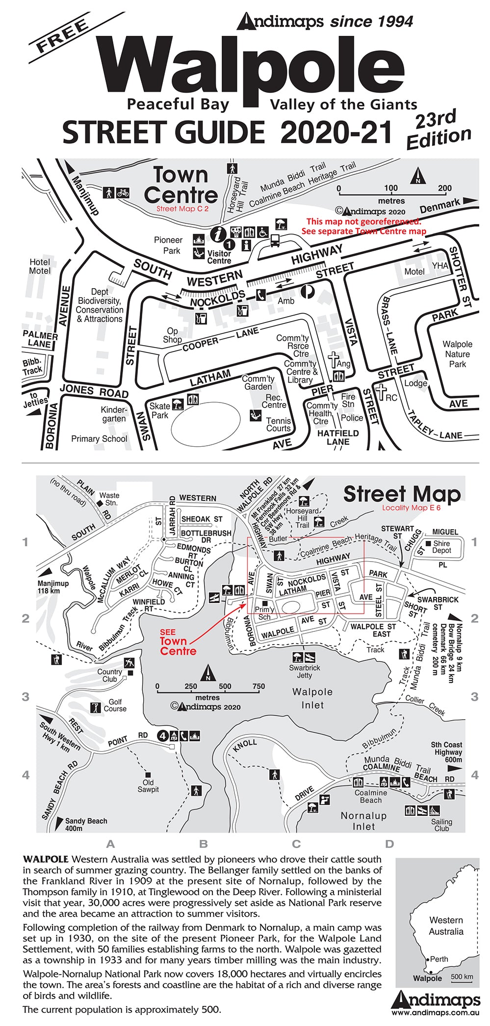 Andimaps - Walpole Street Guide Map by Andimaps | Avenza Maps