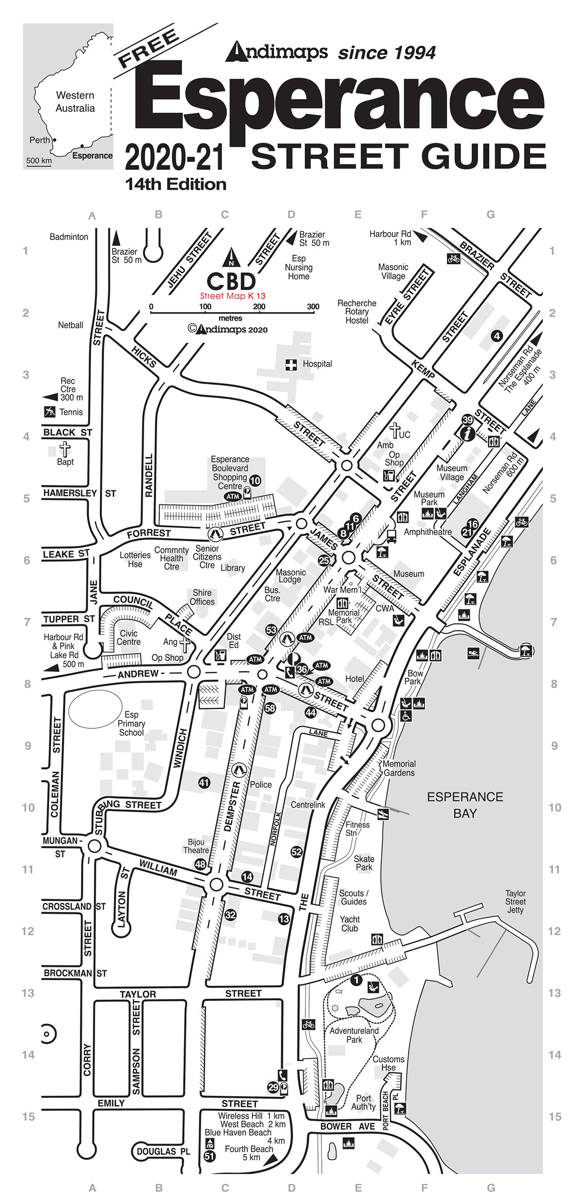 Andimaps - Esperance Street Guide Map by Andimaps | Avenza Maps