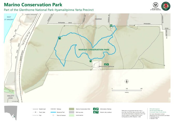 Marino Conservation Park Map by Department for Environment and Water ...