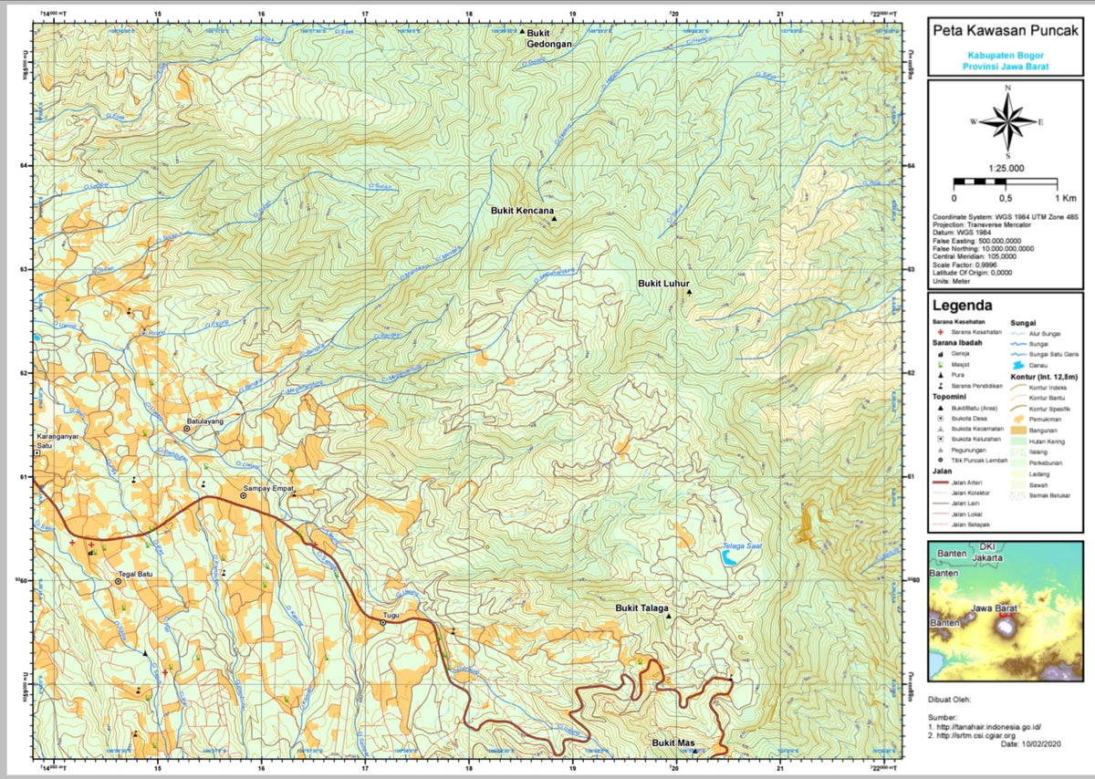 Gunung Kencana ver. 1 - Kawasan Puncak, Bogor Map by Saparhadi | Avenza ...
