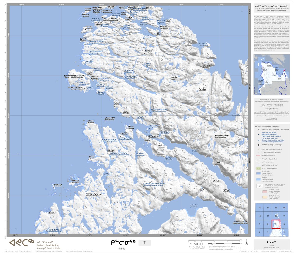 25A Killiniq 07 Map by Avataq Cultural Institute | Avenza Maps