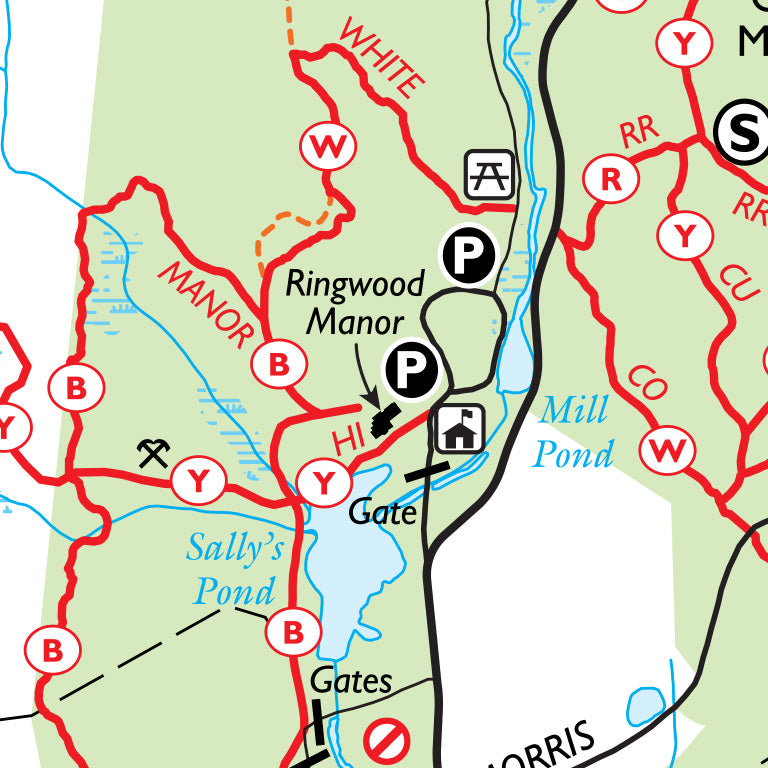 Ringwood State Park - NJ State Parks Map by New York-New Jersey Trail ...