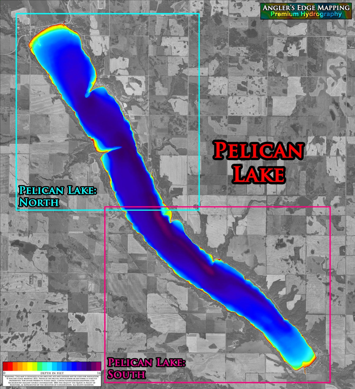 AEM Pelican Lake (Bundle) Map by Angler's Edge Mapping | Avenza Maps