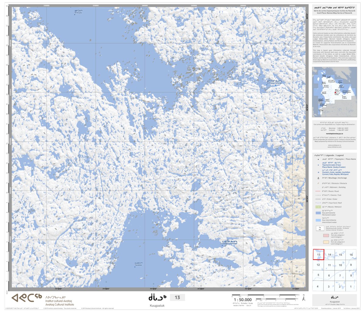 24L Kuugaaluk 13 Map by Avataq Cultural Institute | Avenza Maps