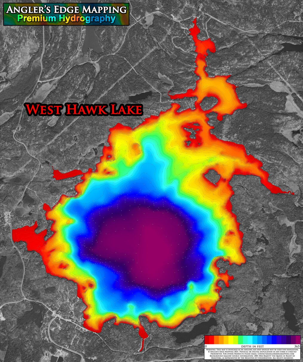 AEM West Hawk Lake Map by Angler's Edge Mapping | Avenza Maps