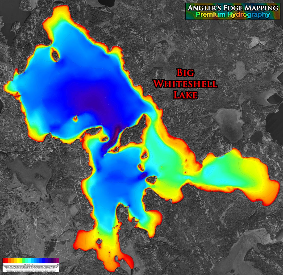 AEM Big Whiteshell Lake Map by Angler's Edge Mapping | Avenza Maps
