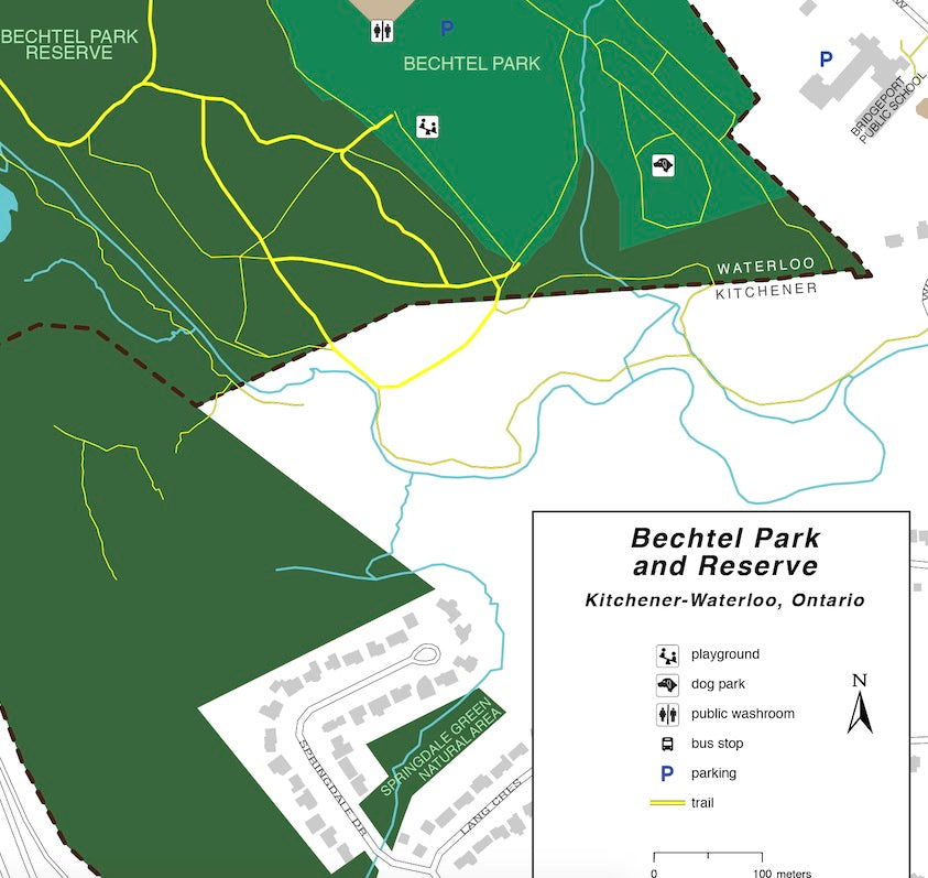 Bechtel Park in Kitchener-Waterloo Map by Julie Witmer Custom Map ...