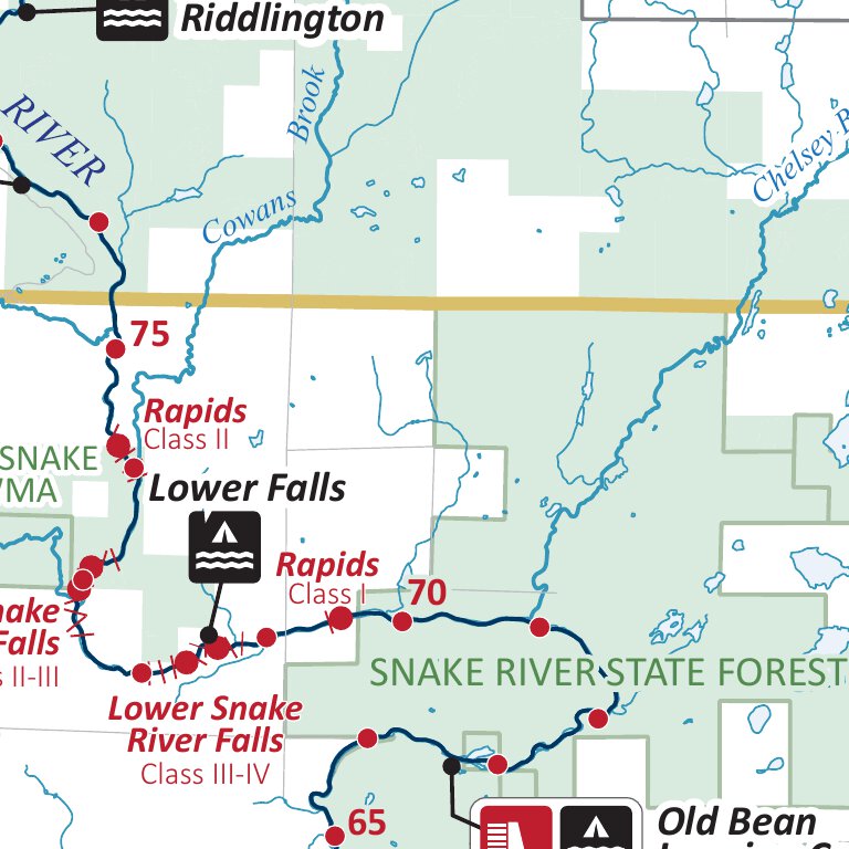 Snake River State Water Trail, MNDNR Map by Minnesota Department of ...