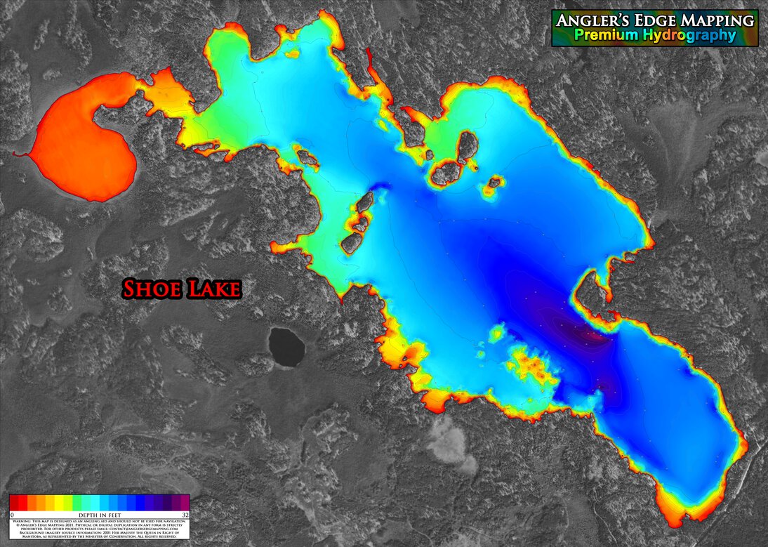 AEM Shoe Lake Map by Angler's Edge Mapping | Avenza Maps