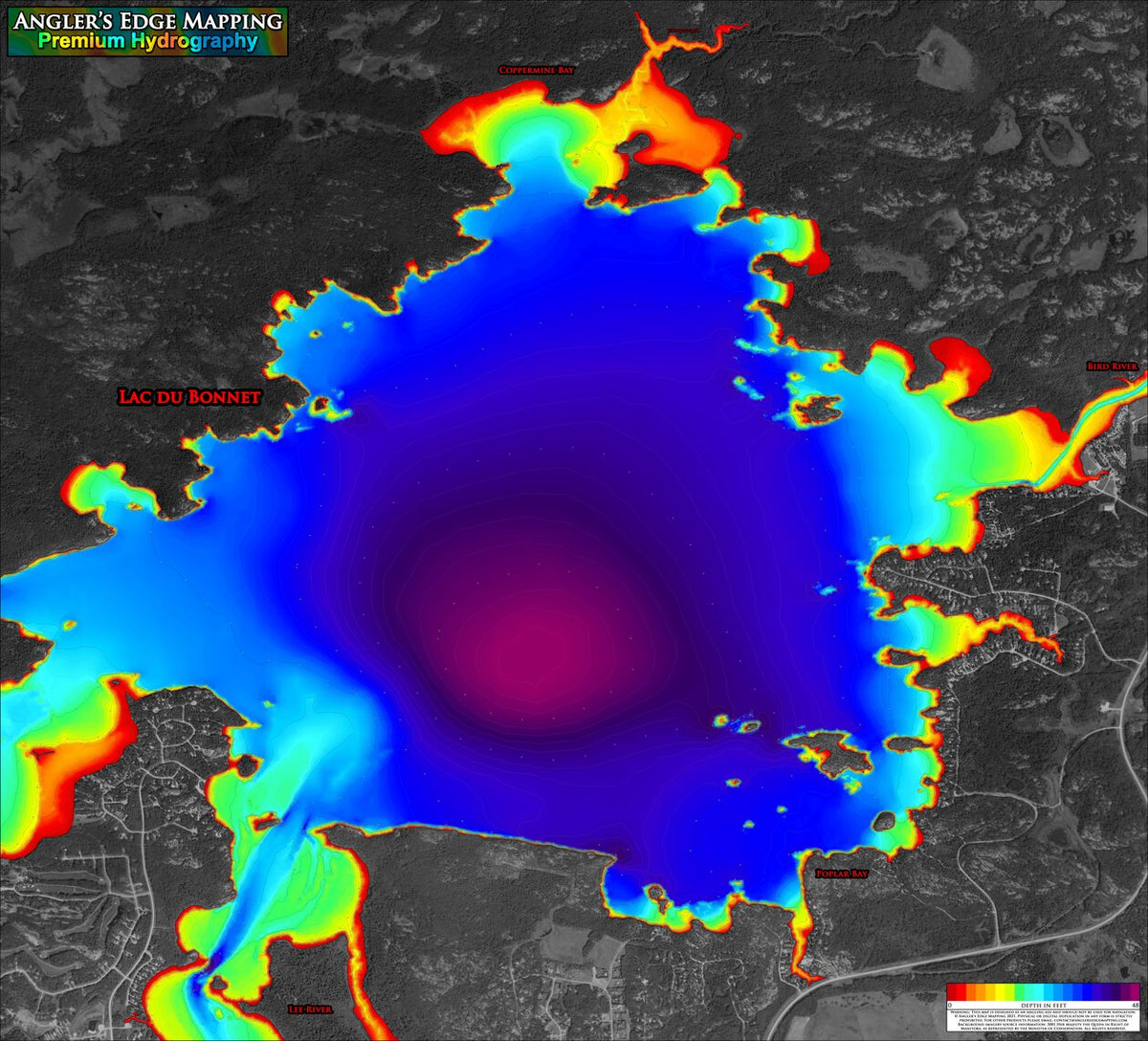 AEM Lac du Bonnet: east Map by Angler's Edge Mapping | Avenza Maps