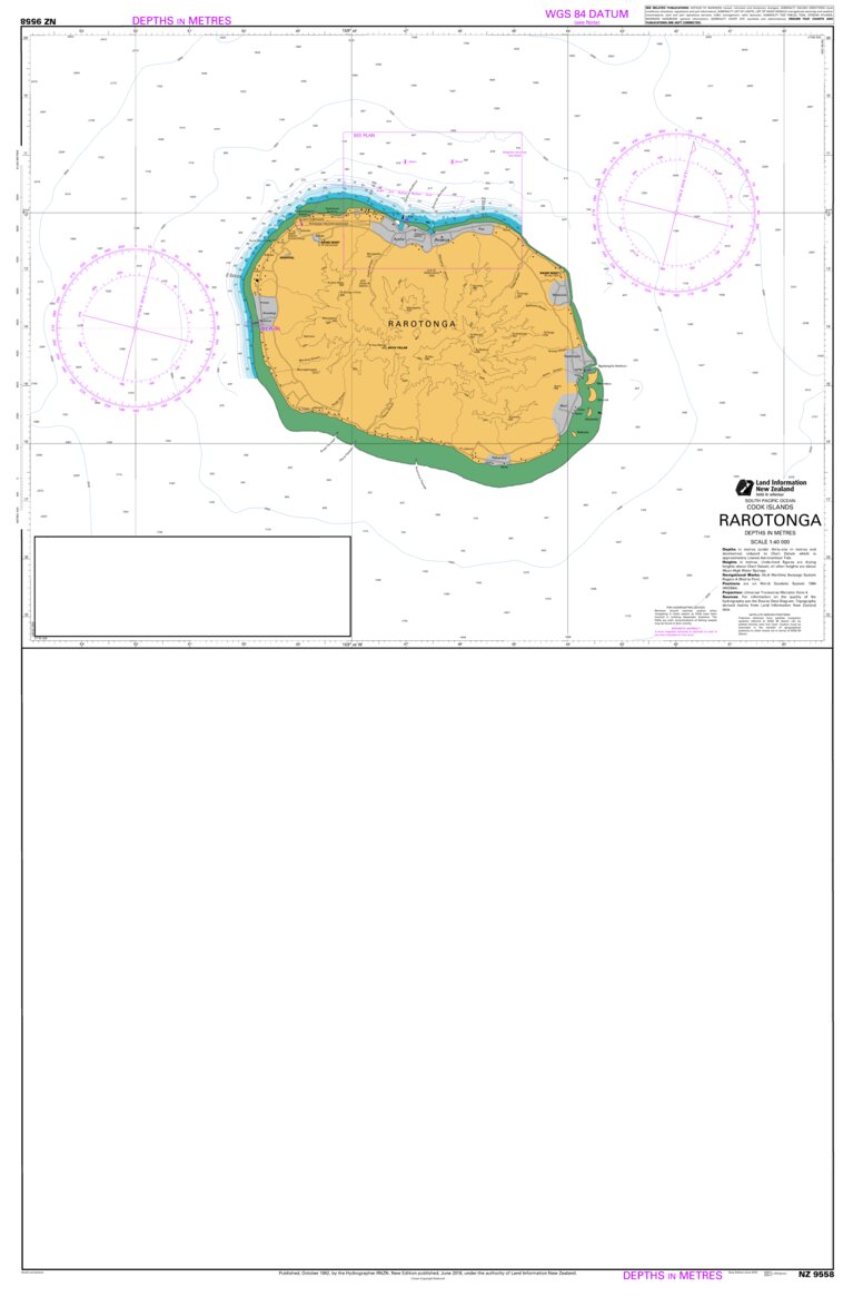 Rarotonga Map by Land Information New Zealand | Avenza Maps