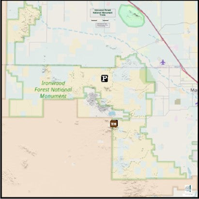 Ironwood Forest National Monument trails Map by Groundbreaking Virtual ...