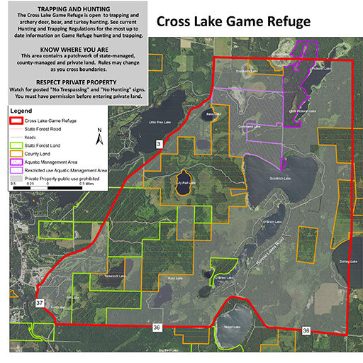 MNDNR Cross Lake Game Refuge Map by Minnesota Department of Natural ...
