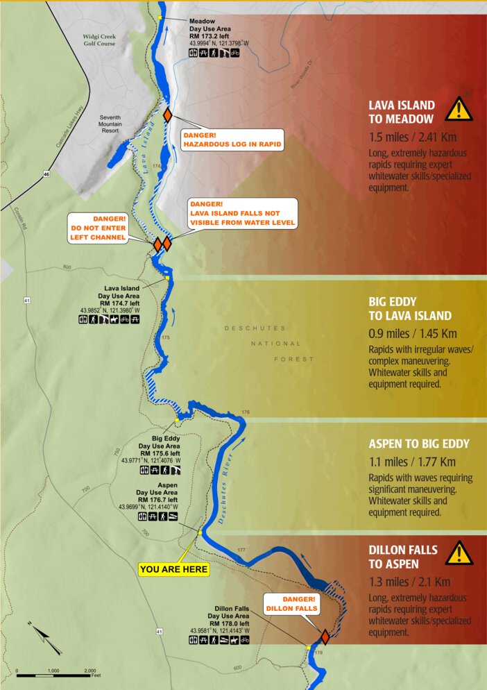 Deschutes Paddle Trail: Dillon Falls to Meadow Camp Map by Bend Paddle ...