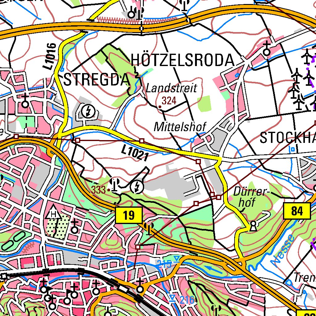 Eisenach [C5126] Map by Thuringer Landesamt Fur Bodenmanagement Und ...