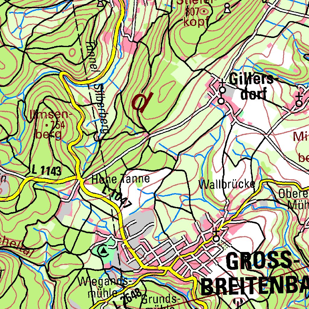 Suhl [C5530] Map by Thuringer Landesamt Fur Bodenmanagement Und ...