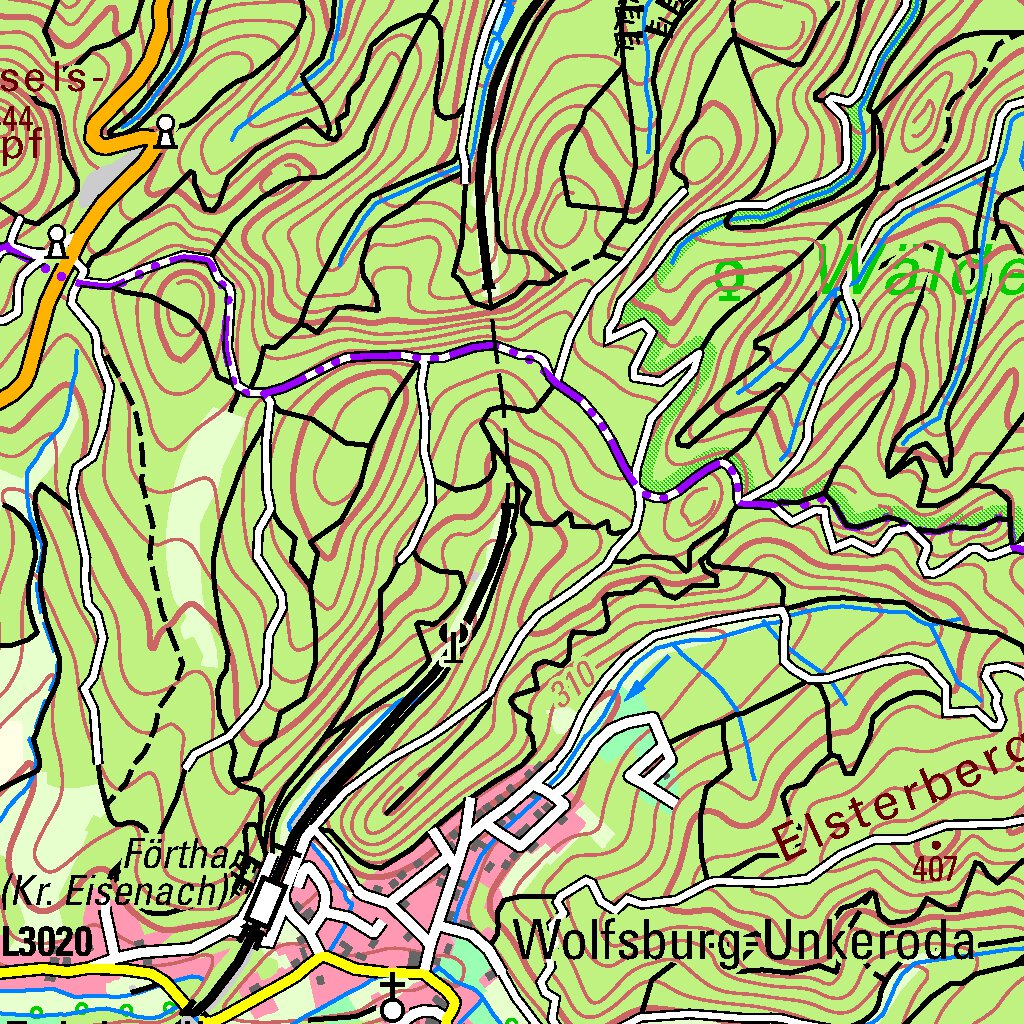 Eisenach [L5126] Map by Thuringer Landesamt Fur Bodenmanagement Und ...