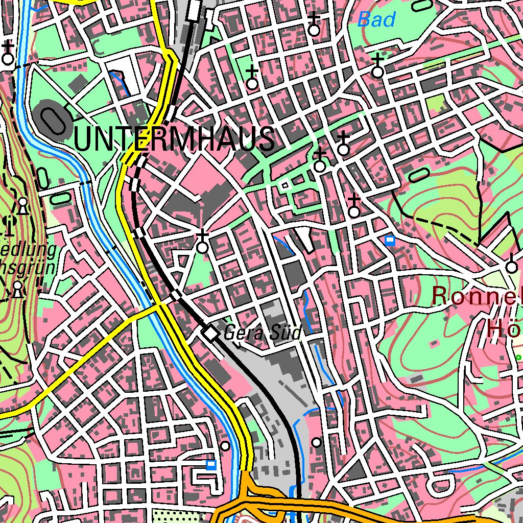 Gera [L5138] Map by Thuringer Landesamt Fur Bodenmanagement Und ...