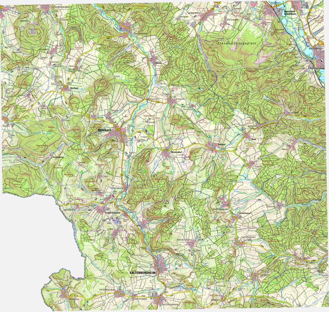 Tann (Rhön) [L5326] Map by Thuringer Landesamt Fur Bodenmanagement Und ...