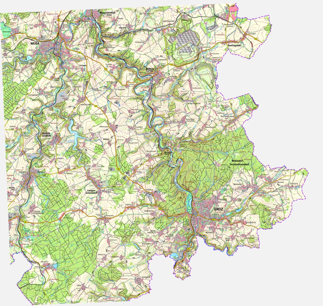 Greiz [L5338] Map by Thuringer Landesamt Fur Bodenmanagement Und ...