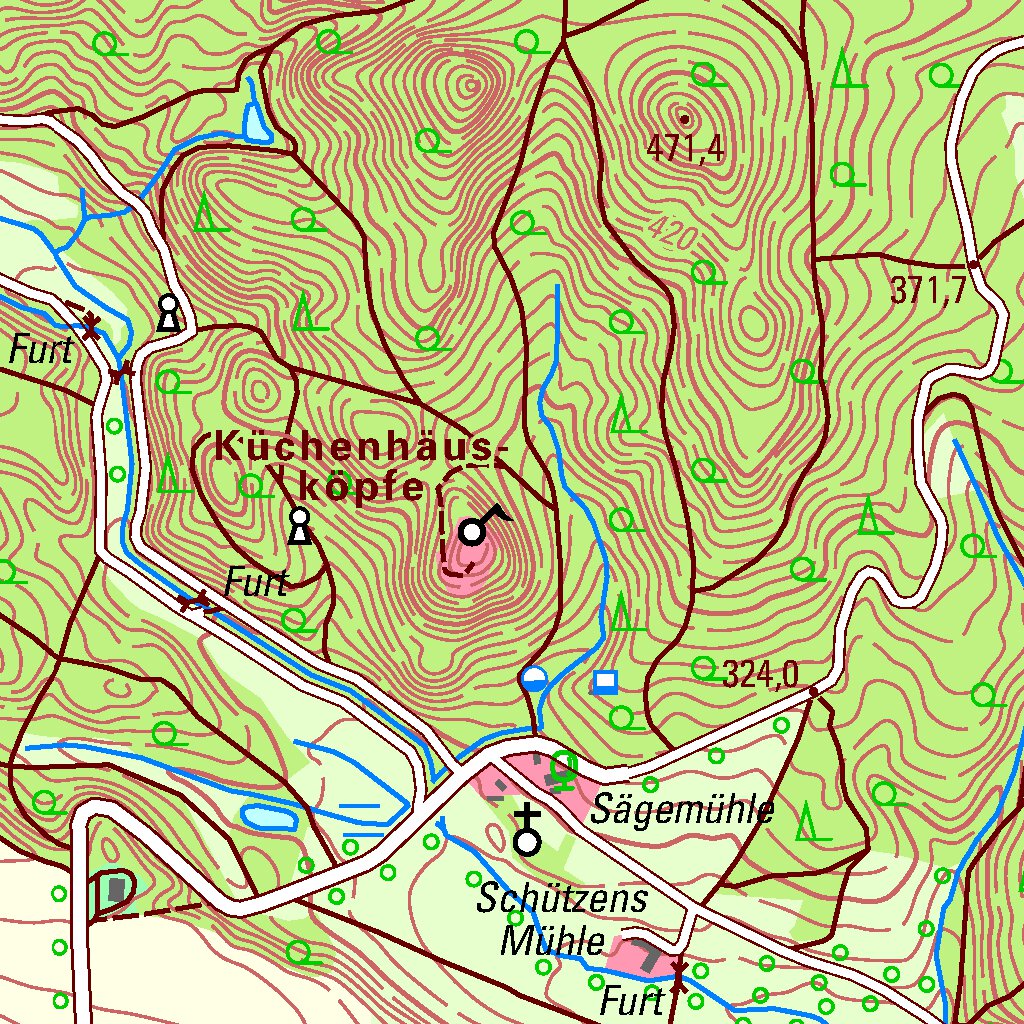 Stolberg (Harz) [4431] Map by Thuringer Landesamt Fur Bodenmanagement ...