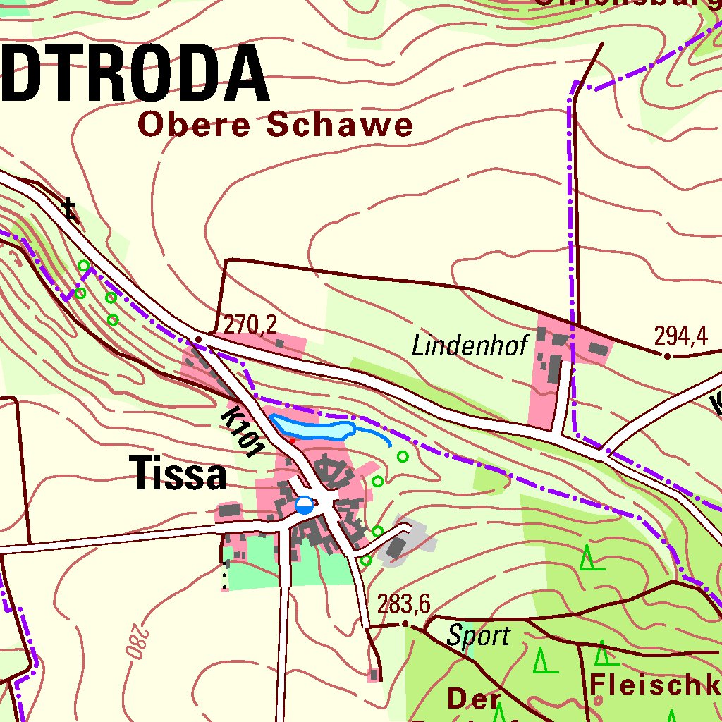 Stadtroda [5136] Map by Thuringer Landesamt Fur Bodenmanagement Und ...