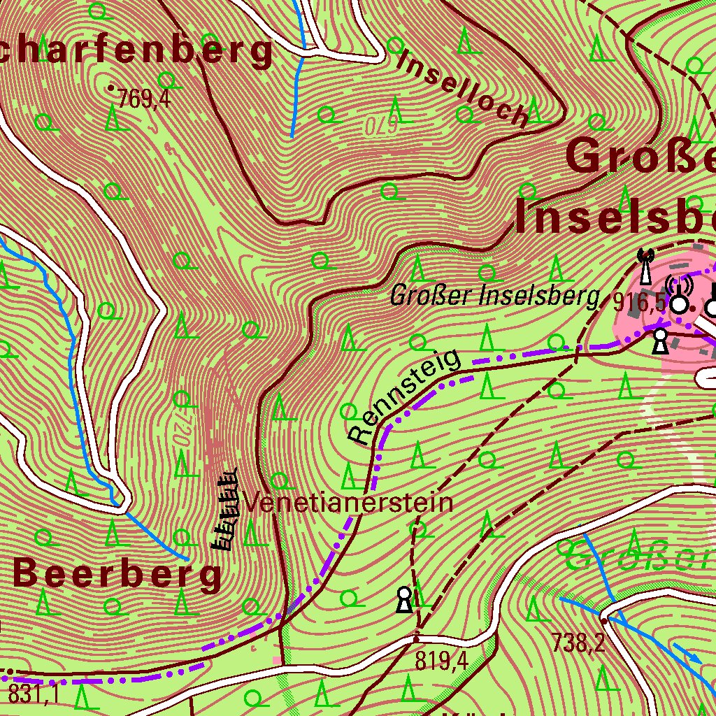 Ruhla [5128] Map by Thuringer Landesamt Fur Bodenmanagement Und ...