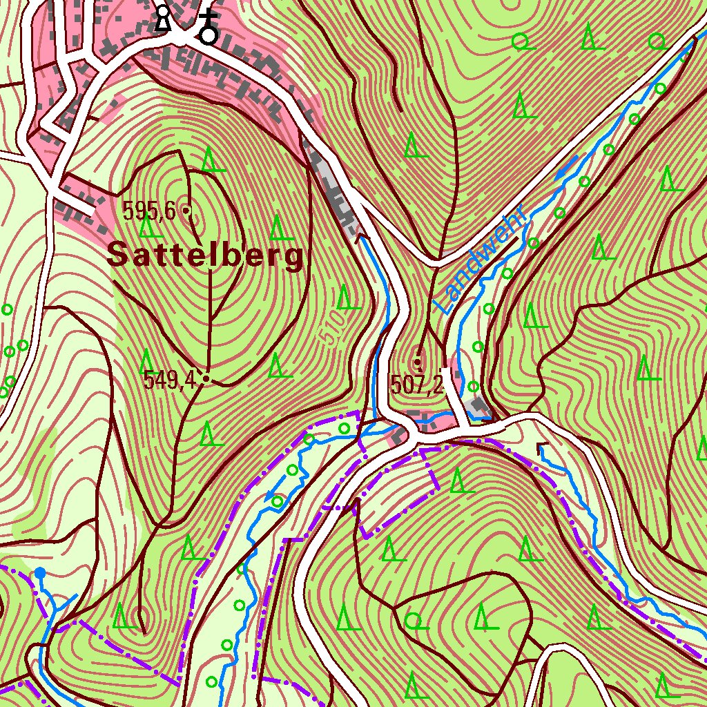 Suhl W [5329] Map by Thuringer Landesamt Fur Bodenmanagement Und ...