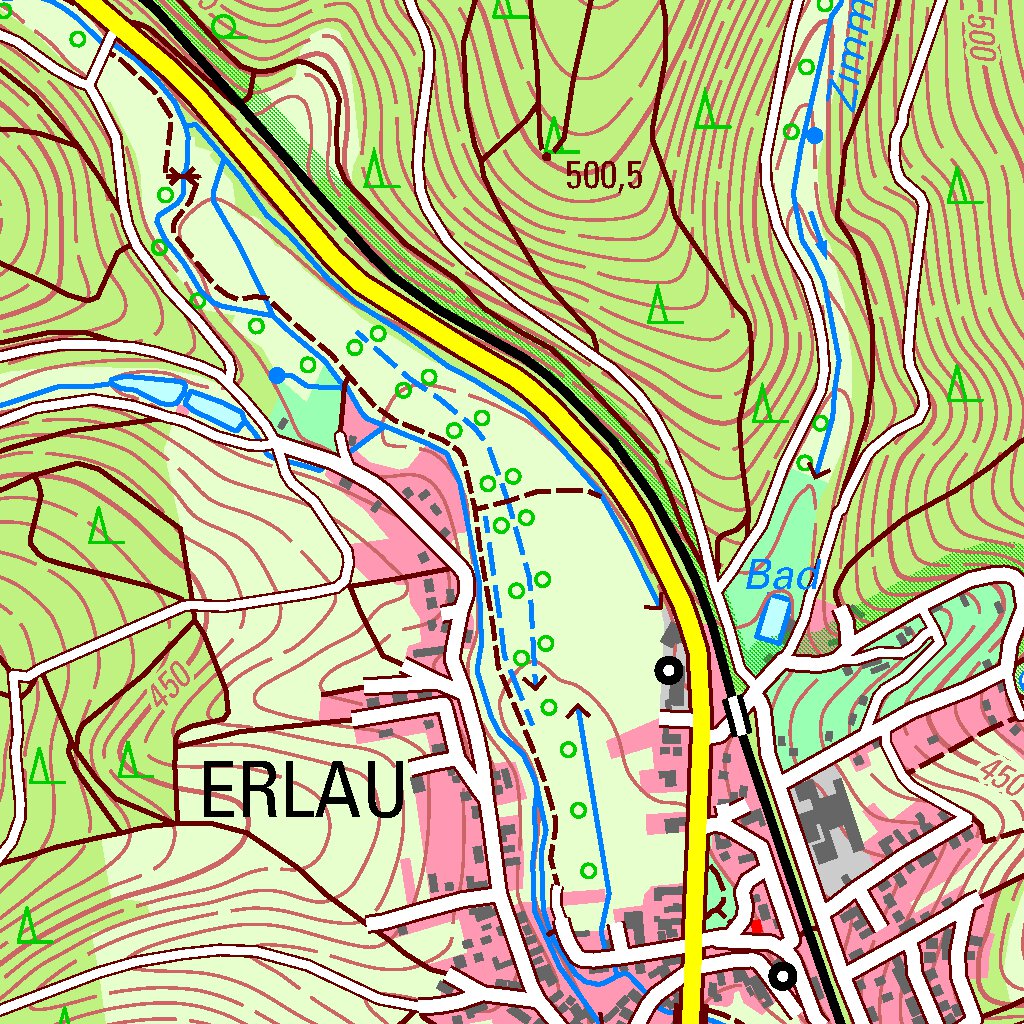 Suhl S [5430] Map by Thuringer Landesamt Fur Bodenmanagement Und ...