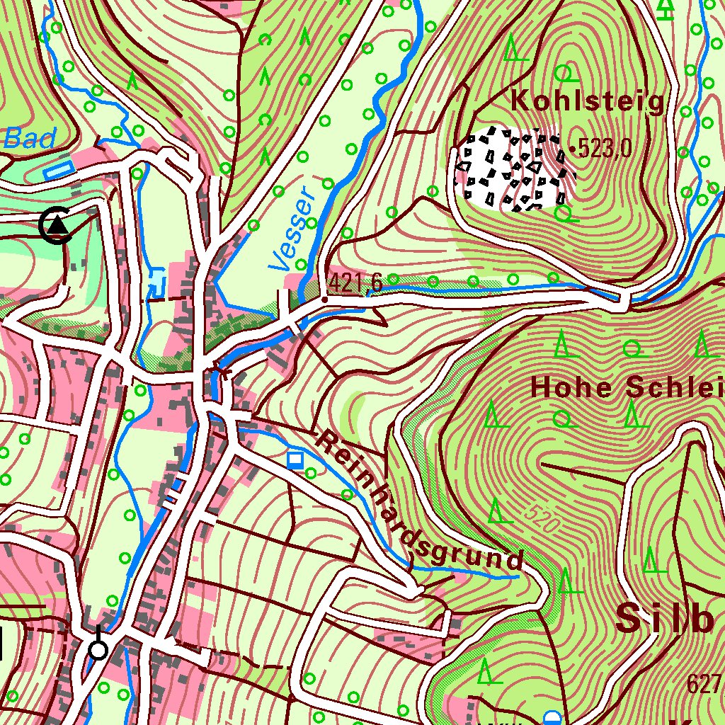 Suhl S [5430] Map by Thuringer Landesamt Fur Bodenmanagement Und ...