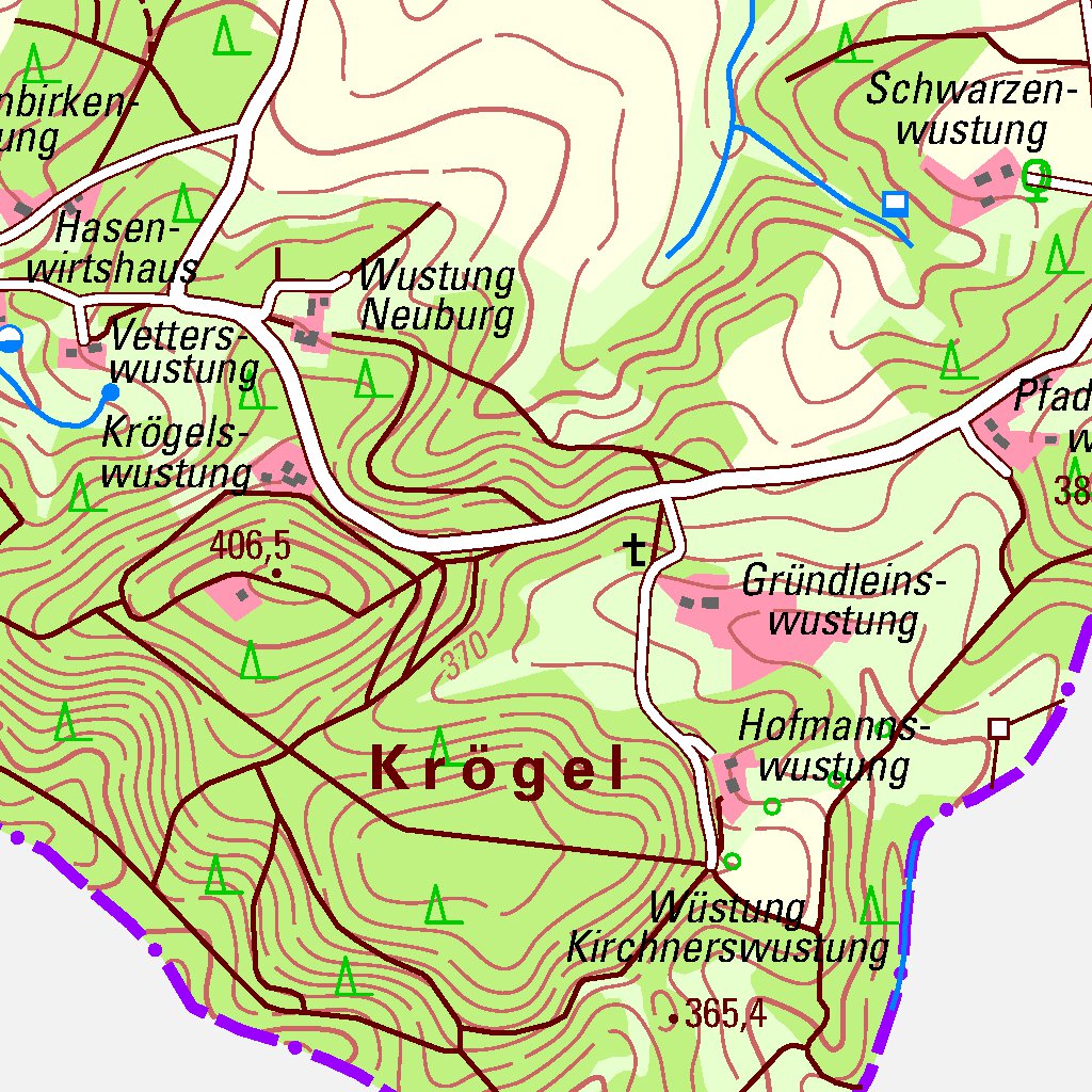 Kronach [5733] Map by Thuringer Landesamt Fur Bodenmanagement Und ...