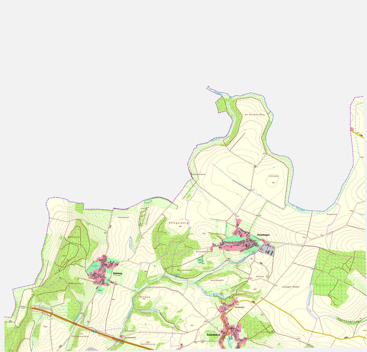 Freienhagen [4526-SW] Map by Thuringer Landesamt Fur Bodenmanagement ...