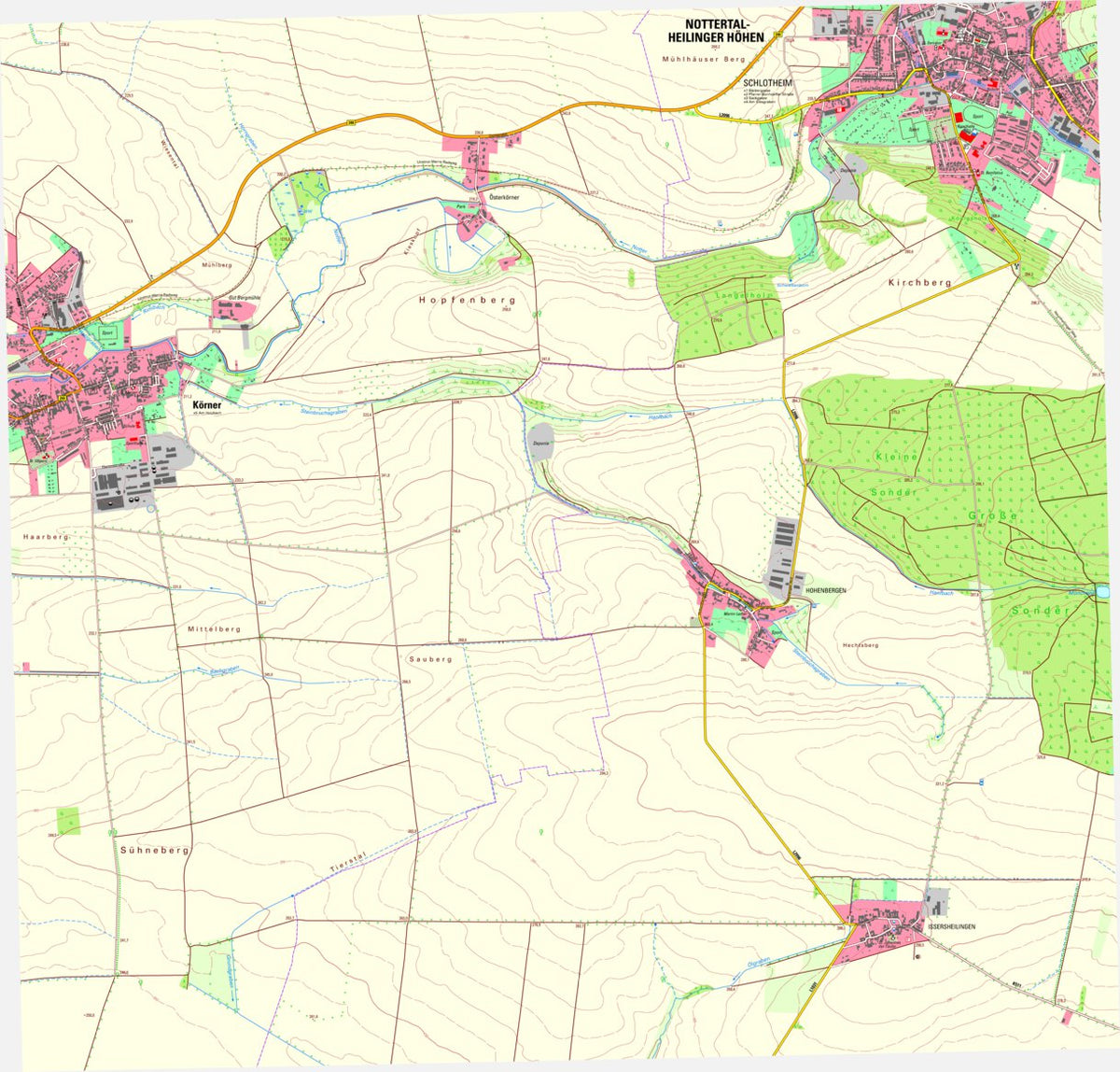 Schlotheim [4729-SO] Map by Thuringer Landesamt Fur Bodenmanagement Und ...