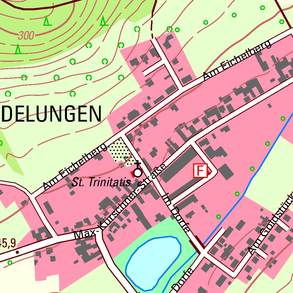 Eisenach-Stregda [4927-SO] Map by Thuringer Landesamt Fur ...