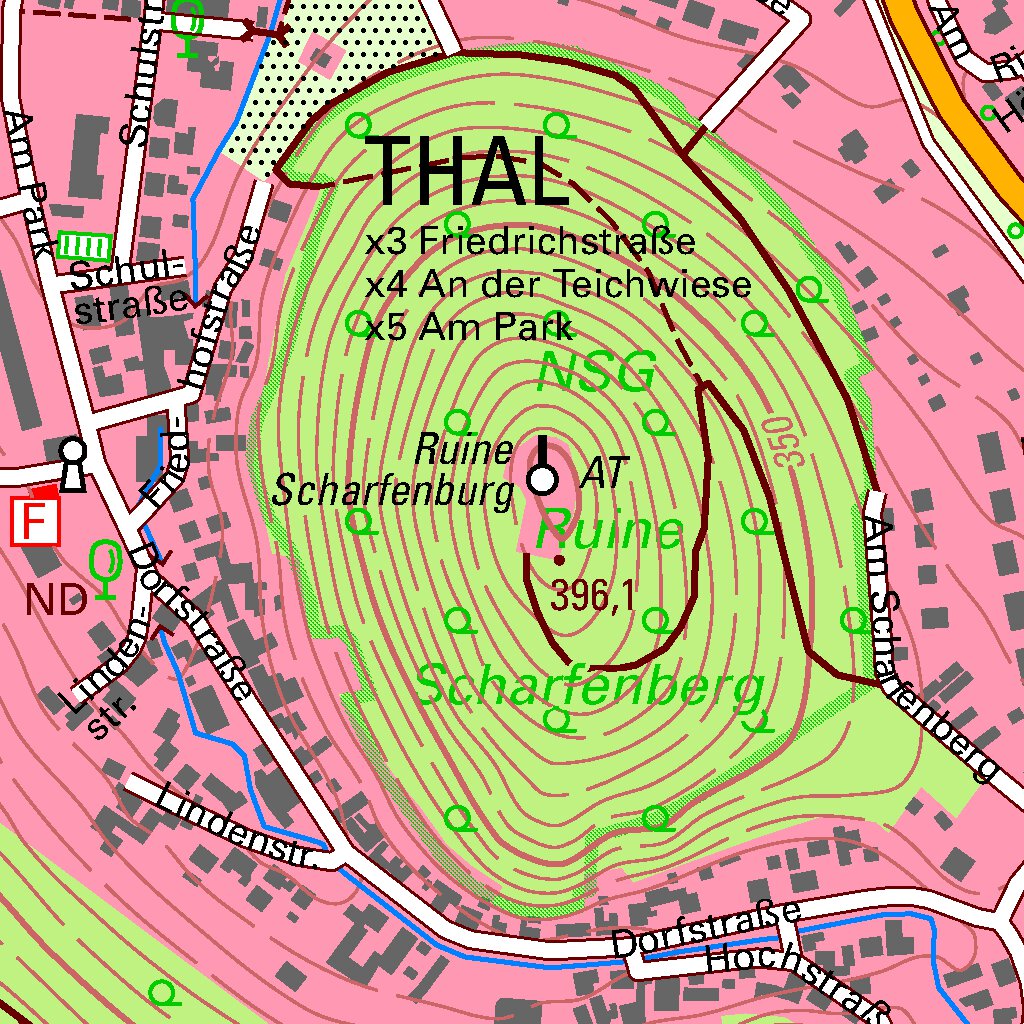 Ruhla N [5028-SW] Map by Thuringer Landesamt Fur Bodenmanagement Und ...